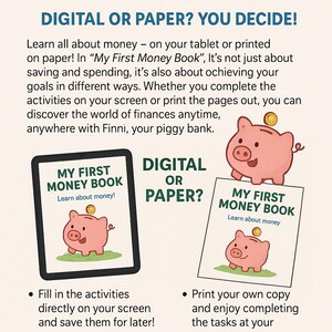 My First Money Book – A Printable Finance Planner for Kids (ages 4–9 ...