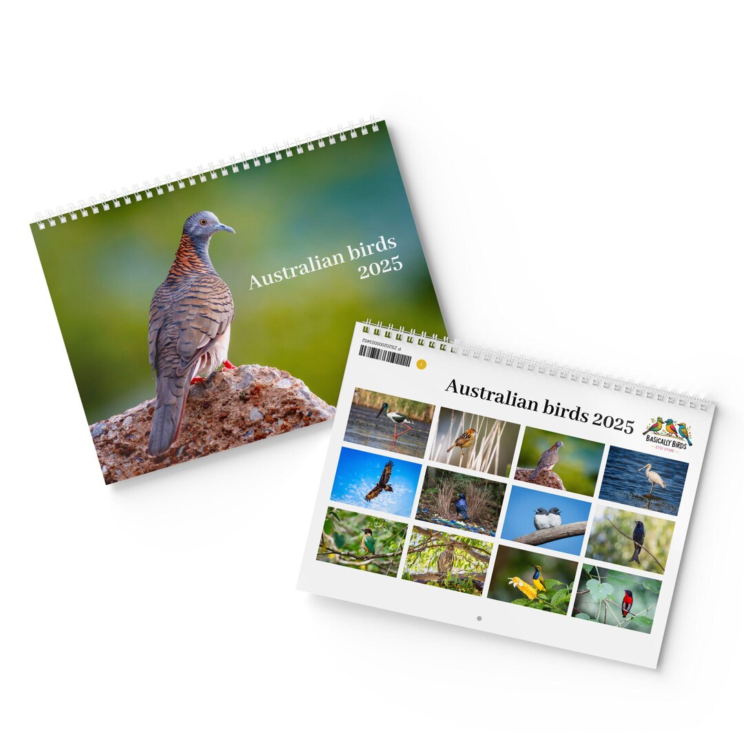 Australian Birds Wall Calendar 2025 - 11" X 8.2" - Etsy