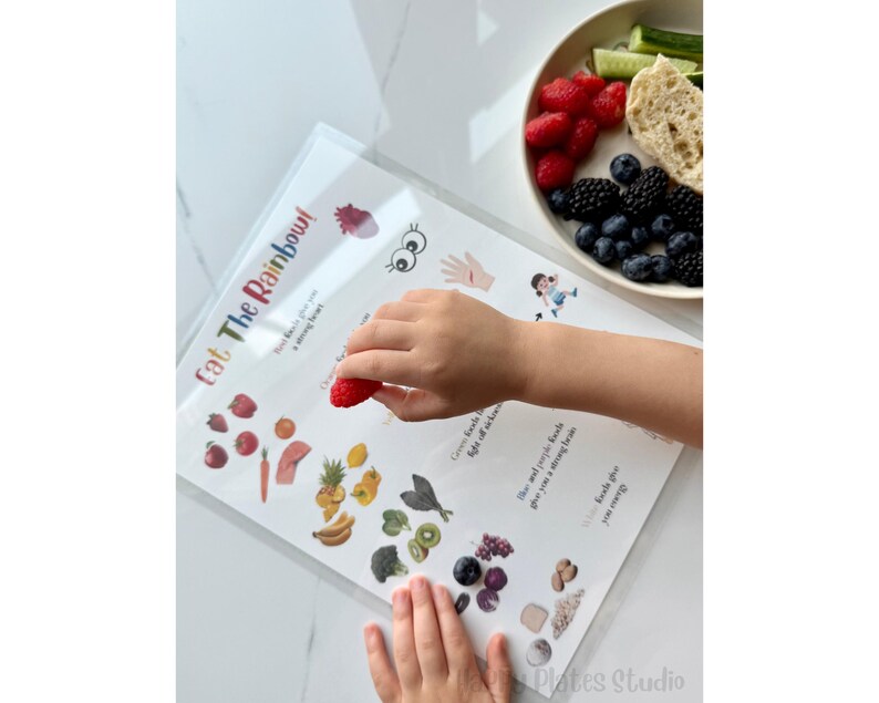Eat the Rainbow Printable for Kids – Healthy Eating Chart – Colorful ...