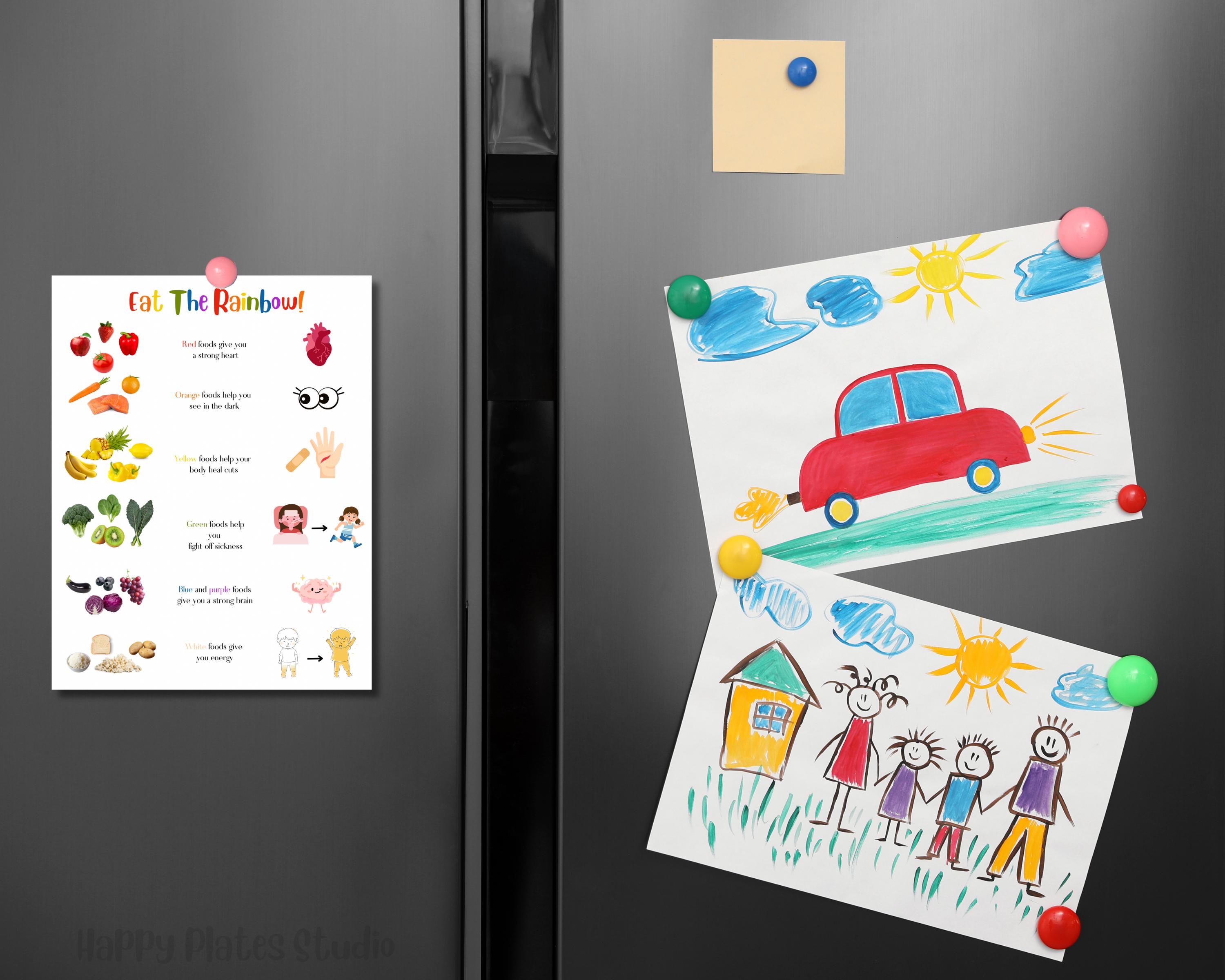 Eat the Rainbow Printable for Kids – Healthy Eating Chart – Colorful ...