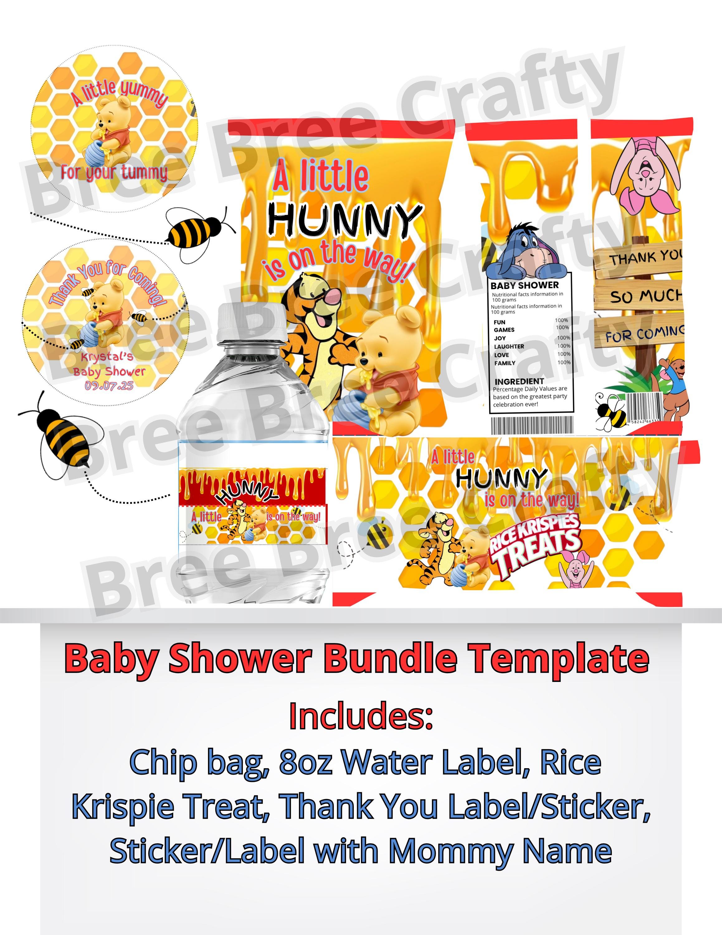 Winnie the Pooh. EDITABLE Baby Shower BUNDLE- Edit Yourself in Canva - Etsy