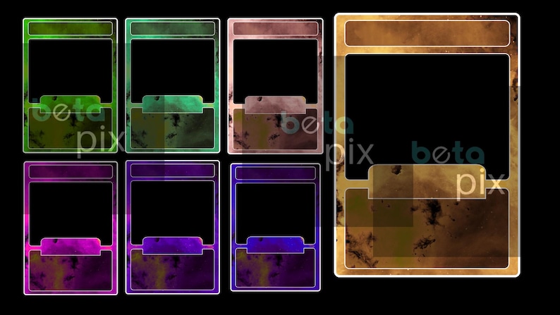Trading Card Templates Bundle - 20 Colors for Custom TCG Design - Etsy