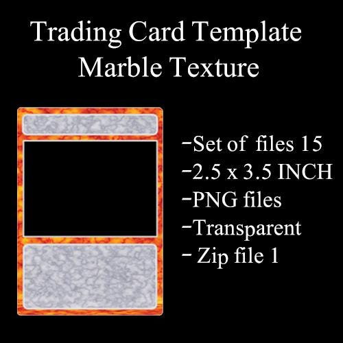 Blank TCG Trading Card Template Transparent Background Png File Set of ...