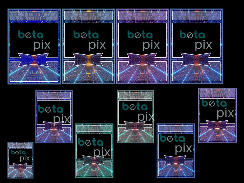 TCG Card Frame Template: 20 Blank PNG Designs (2.5"x3.5") - Etsy
