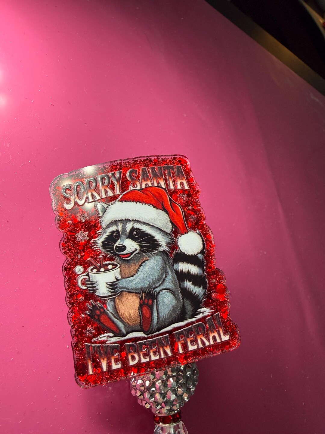 Sorry Santa - Badge Reel - Etsy
