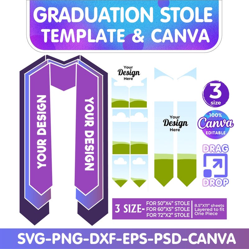 Sash Template - Etsy