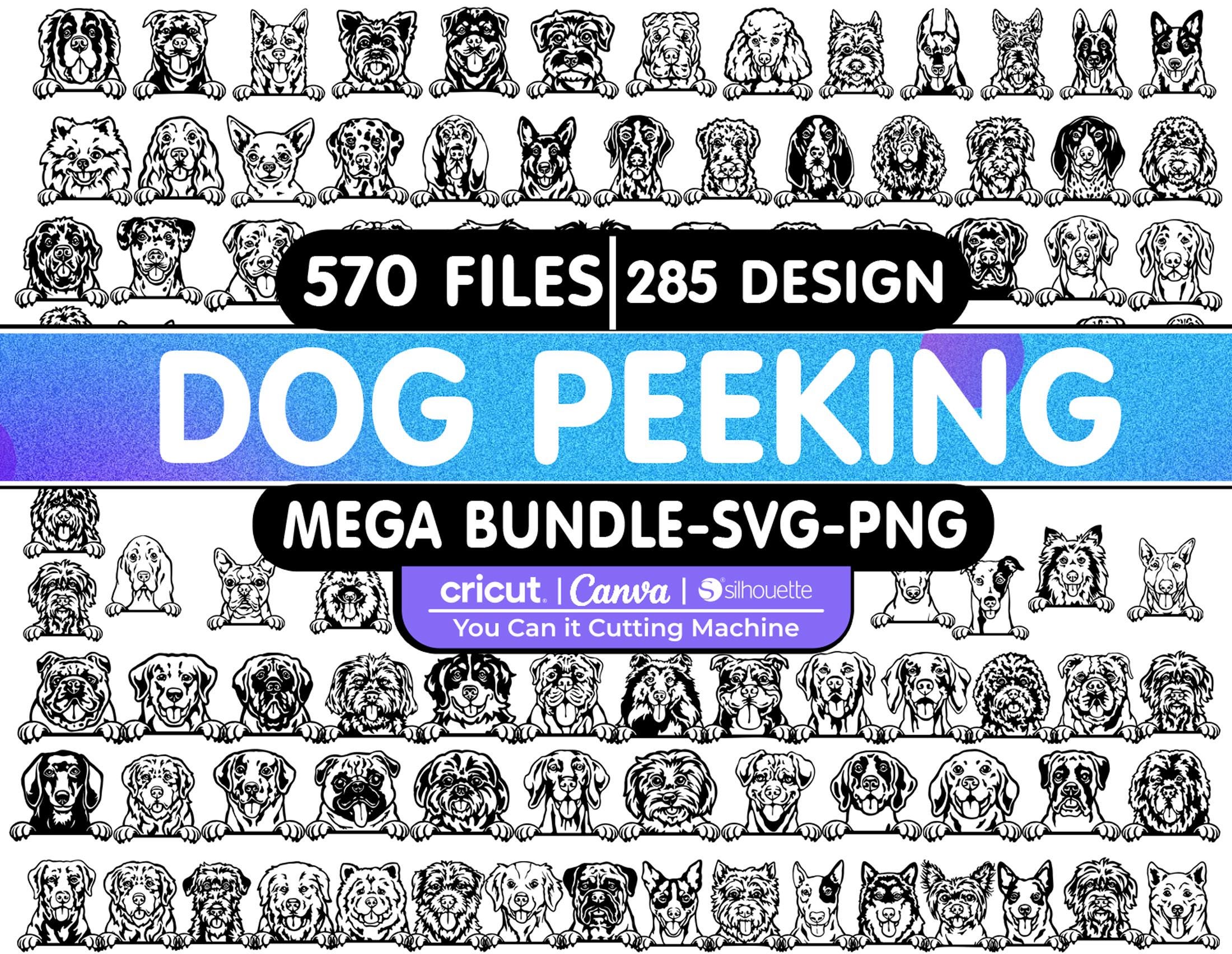 Dog Peeking Svg, Dog Svg, Dogs Vector Art, Peeking Dog Png, 570 Files ...