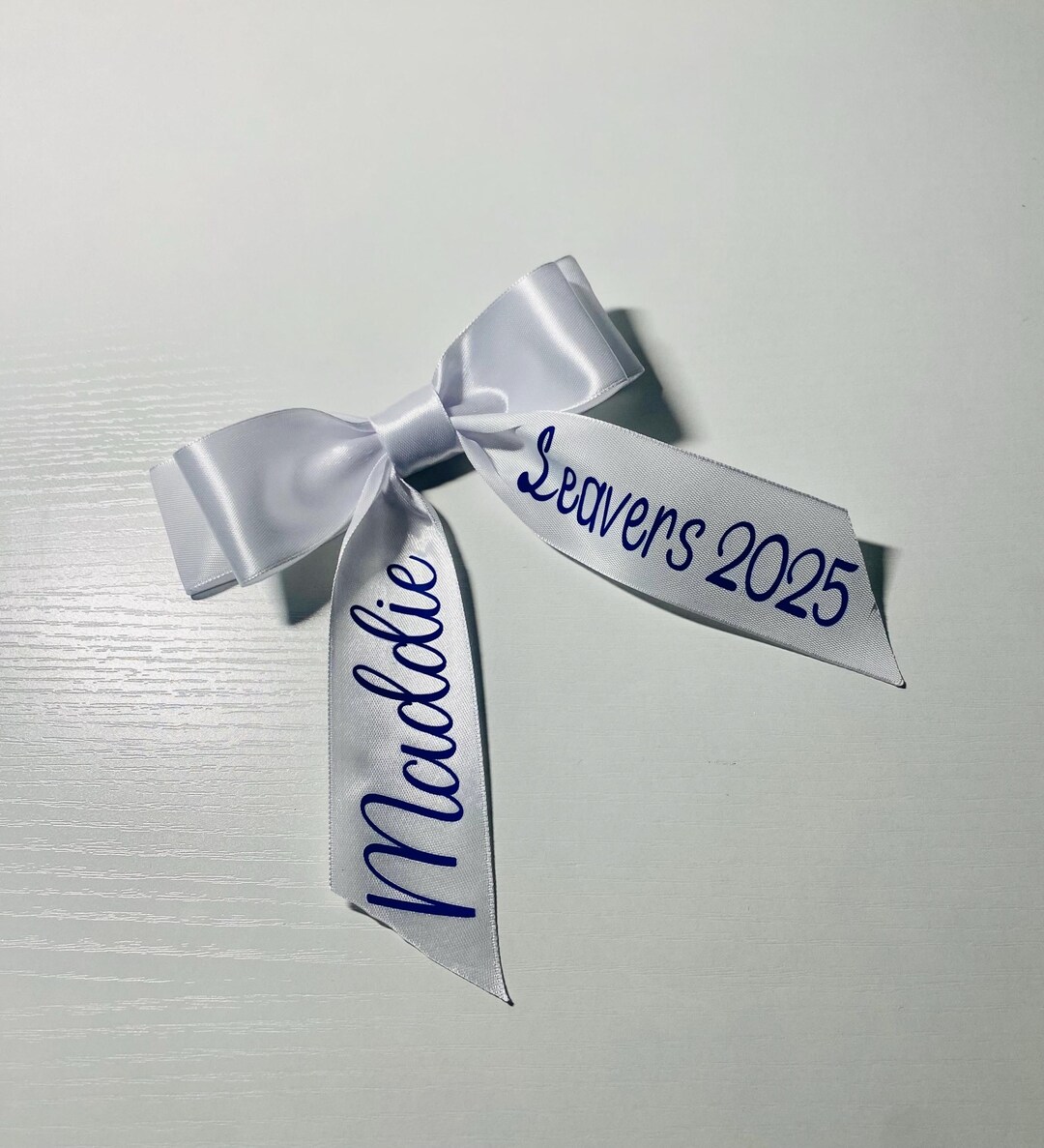 Personalised Class of 2025 Hair Bow – Handmade Graduation Gift, Custom ...