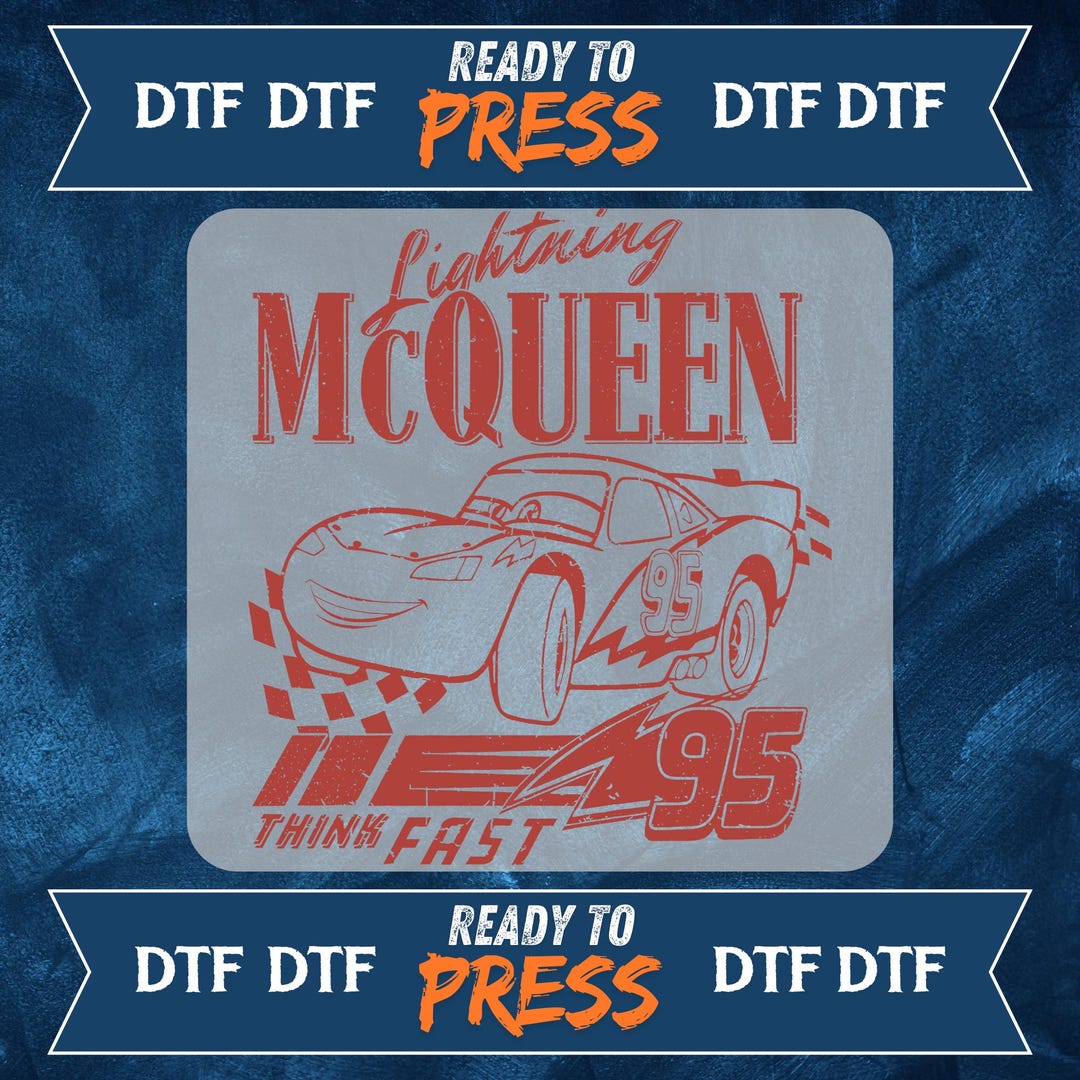 Cars DTF Transfer Bundle: Mcqueen and Mater, Ready to Press - Etsy