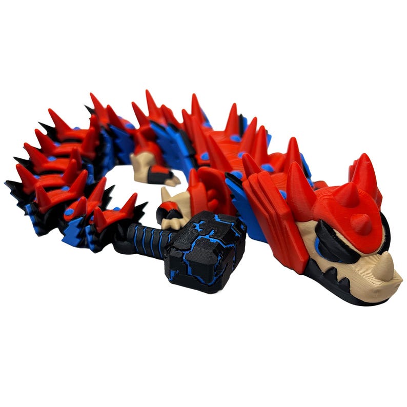 Thor Inspired 3d-printed Dragon; Steven Wolf Design, Hammer Dragon - Etsy