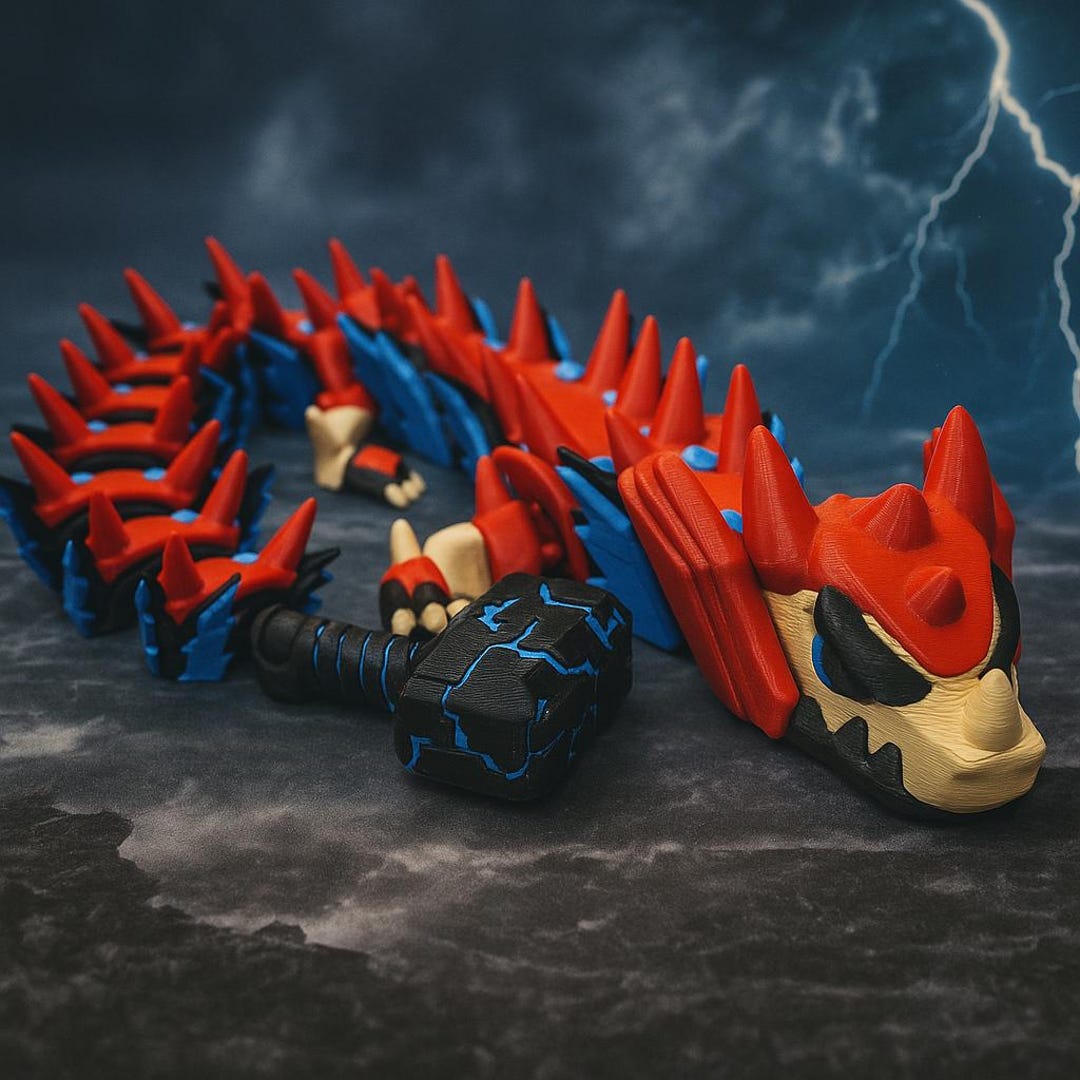 Thor Inspired 3d-printed Dragon; Steven Wolf Design, Hammer Dragon - Etsy