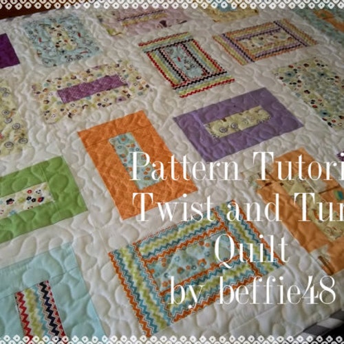Jelly Roll Quilt Pattern Twist and Turn Quilt Pdf - Etsy