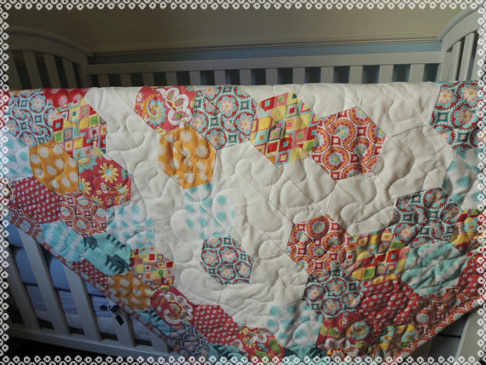 Heart Hexagon Quilt Pattern Tutorial Pdf. You Can Use a Jelly - Etsy