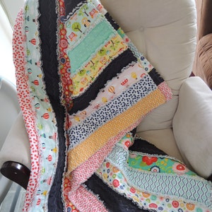 Lazy Days Jelly Roll, Rag Quilt Pattern Tutorial, Easy to Make - Etsy