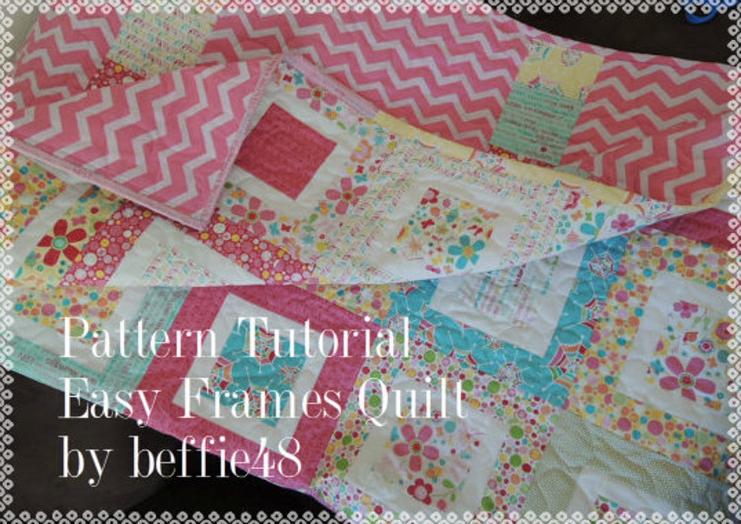 Easy Frames Quilt Tutorial, Pdf. Easy,use Charm Pks, Jelly Rolls - Etsy