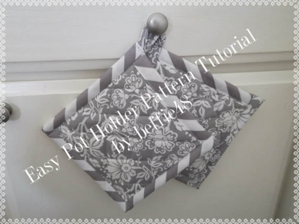 Super Simple Pot Holder Pattern Tutorial, Pdf File With Photos - Etsy