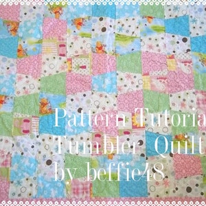 Easy Tumbler Quilt Pattern Tutorial With Photos, Instant Download Pdf ...