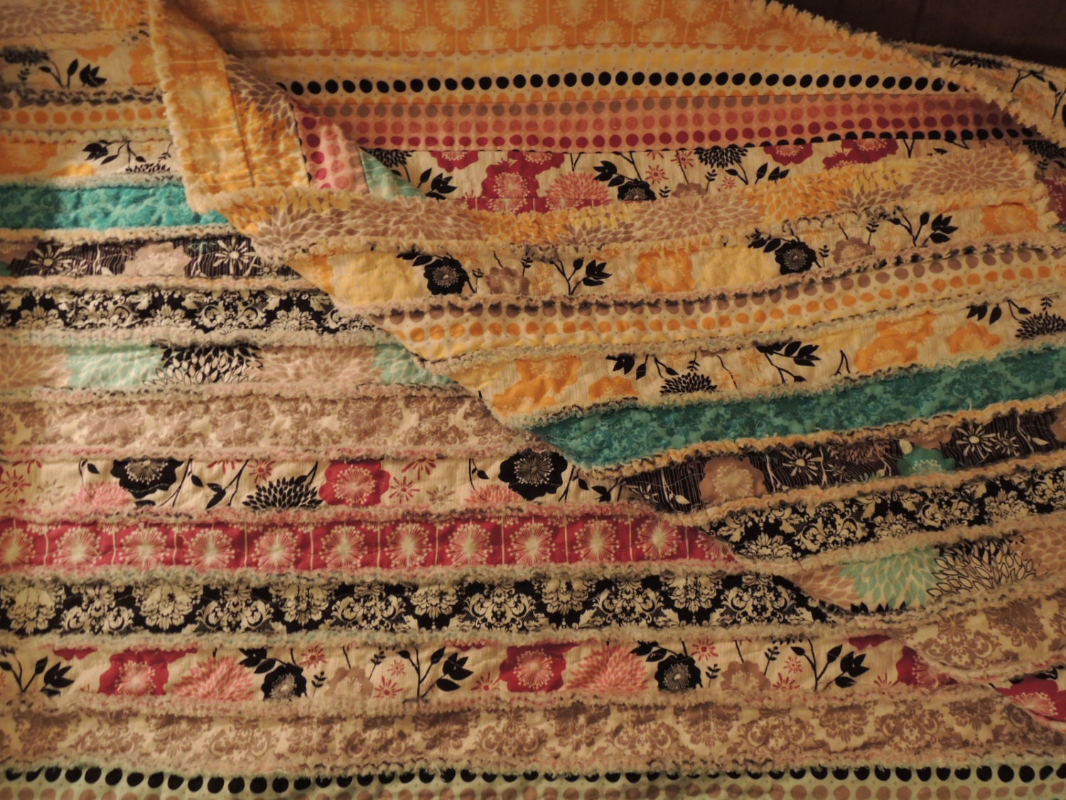 Jelly Roll Rag Quilt 2 Pattern Tutorial, Easy to Make, Pdf - Etsy