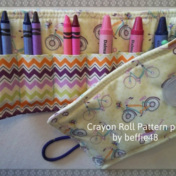 Crayon Roll - Etsy