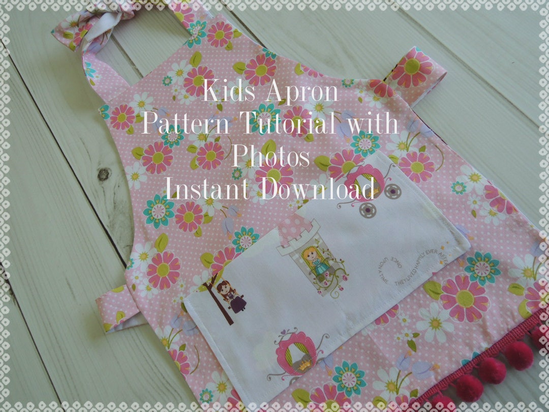 PATTERN, Little Kids Apron Tutorial, Reversible, Easy to Make - Etsy