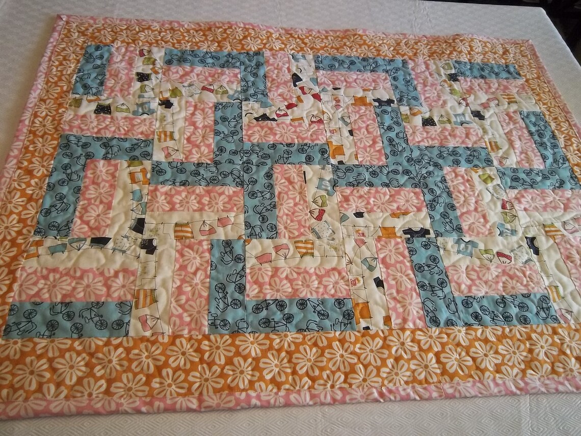 Easy Pinwheel Squares Baby Quilt Pattern Tutorial Pdf - Etsy