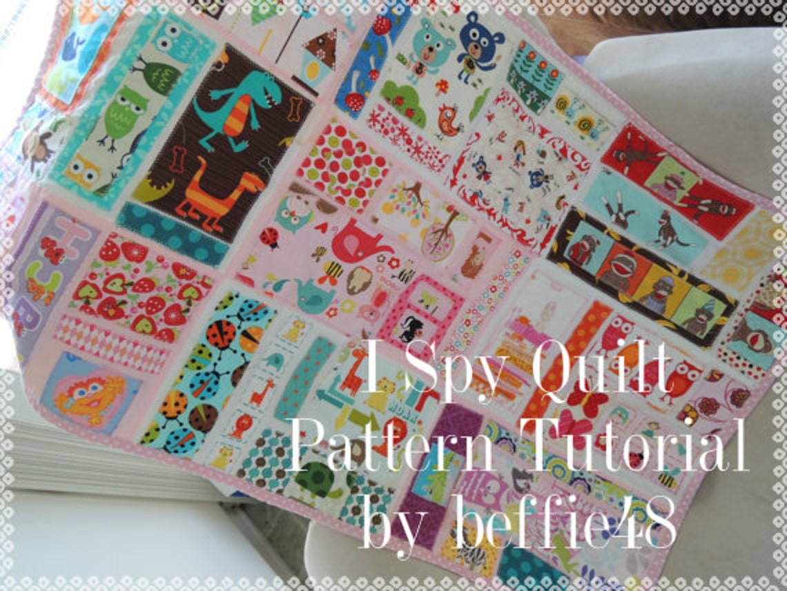 I Spy Baby Quilt Pattern Tutorial With Photos Pdf Instant | Etsy Canada
