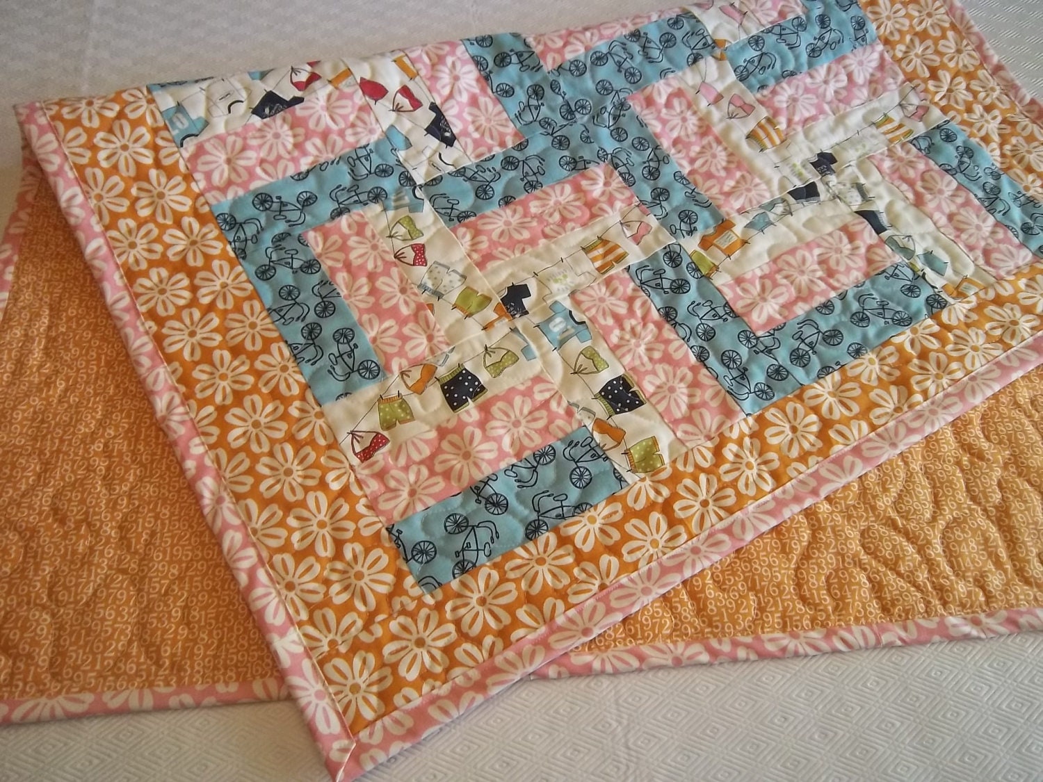 Easy Pinwheel Squares Baby Quilt Pattern Tutorial Pdf - Etsy