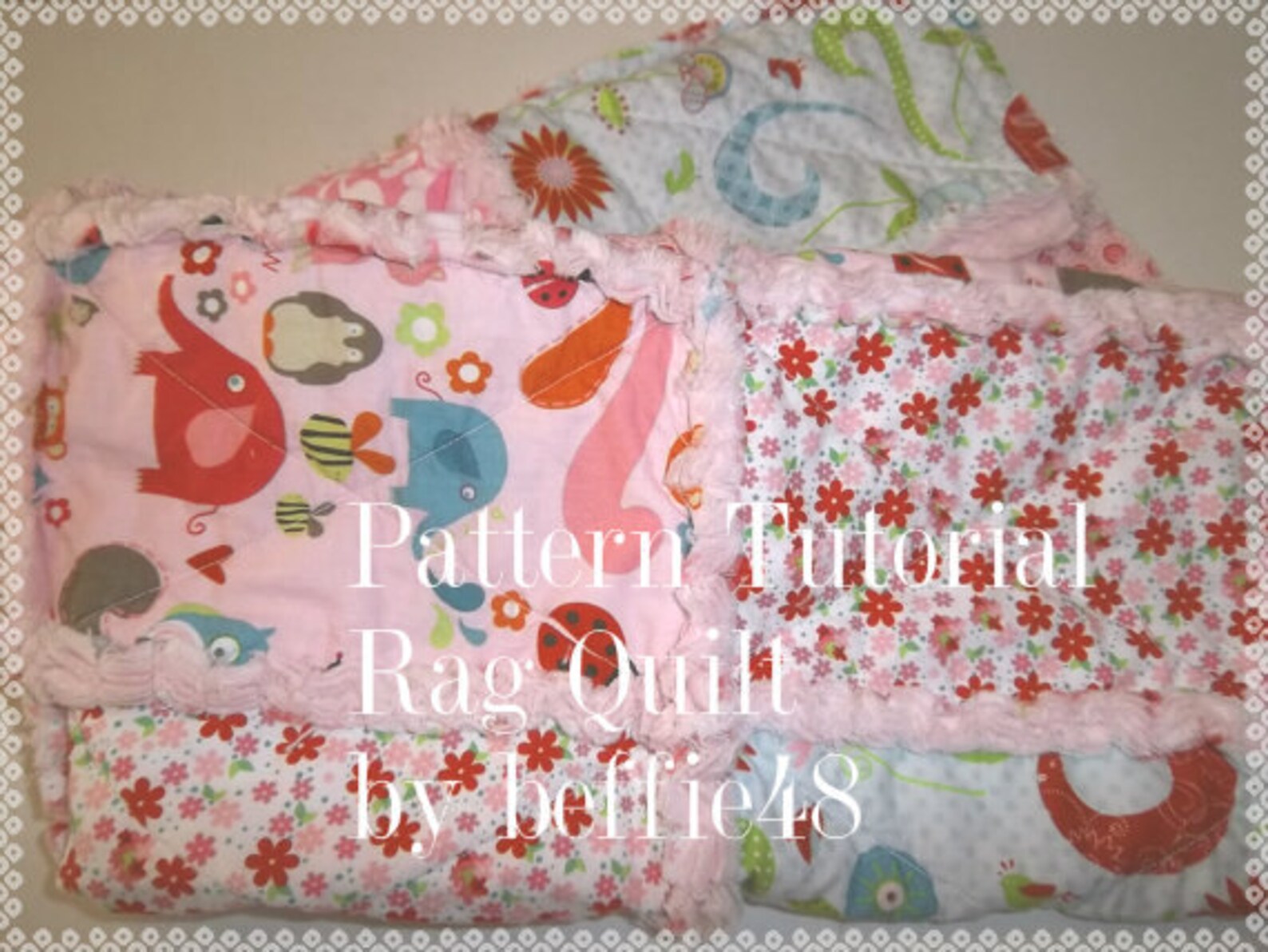 Super Simple, Rag Quilt Pattern Tutorial, With Photos, Pdf - Etsy