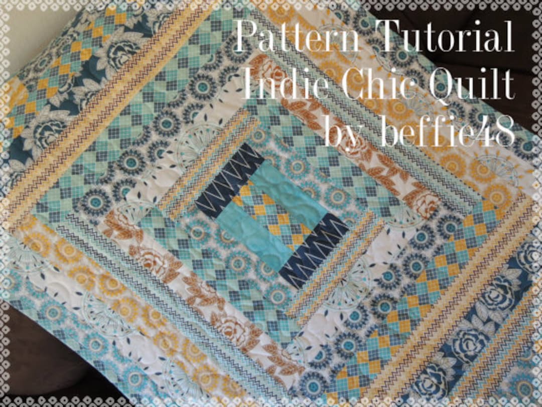 Indie Quilt Pattern Tutorial W Photos, Jelly Roll Charm Pack, Pdf - Etsy