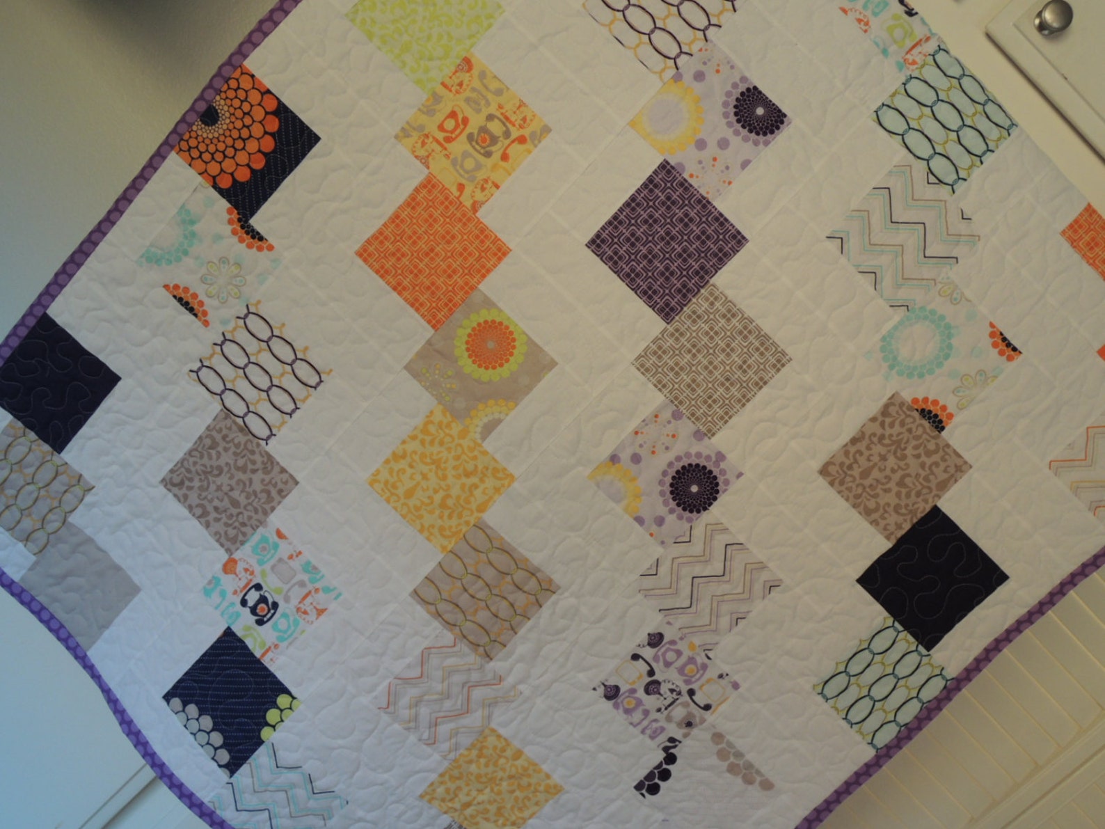 Falling Blocks Quilt Pattern Tutorial, Easy to Make, Uses Charm Packs ...