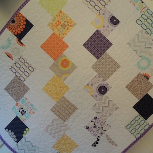 Falling Blocks Quilt Pattern Tutorial, Easy to Make, Uses Charm Packs ...