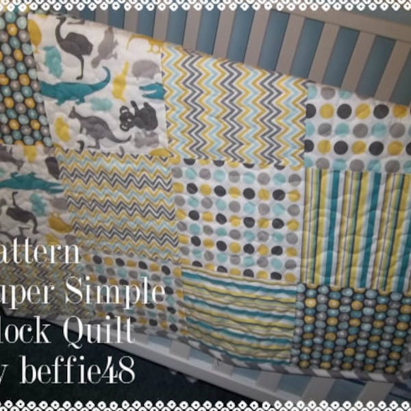 Big Block Pattern - Etsy