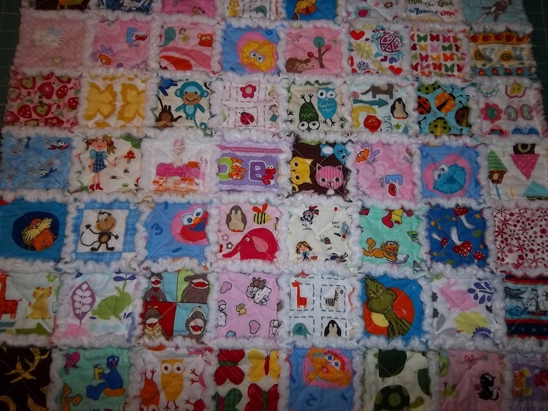 Rag Quilt I SPY Pattern Tutorial Easy Instructions W Photos - Etsy