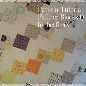 Falling Blocks Quilt Pattern Tutorial, Easy to Make, Uses Charm Packs ...