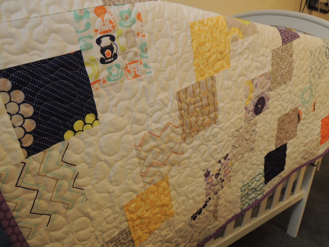 Falling Blocks Quilt Pattern Tutorial Easy to Make Uses - Etsy UK