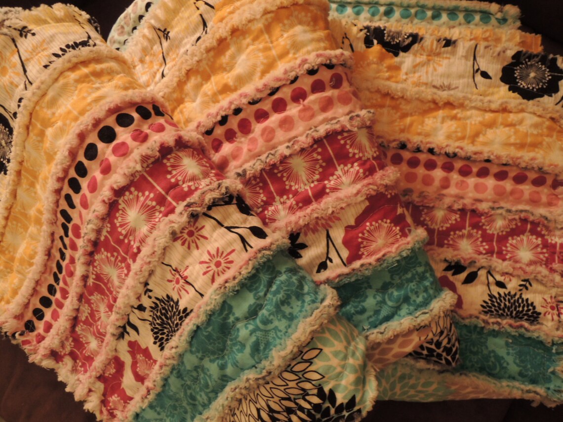 Jelly Roll Rag Quilt 2 Pattern Tutorial Easy to Make Pdf - Etsy