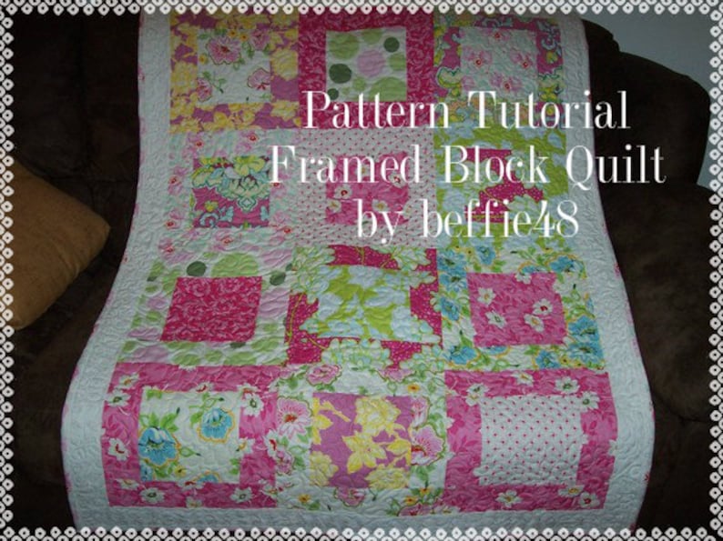 Large Square Framed Block, Nicey Jane Quilt Pattern Tutorial, W Photos ...