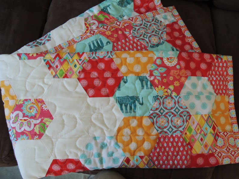 Heart Hexagon Quilt Pattern Tutorial Pdf. You Can Use a Jelly - Etsy