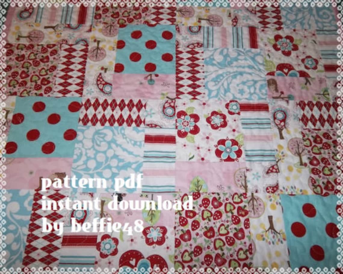 PATTERN Magic 9 Block Sugar and Spice Quilt Pattern Tutorial - Etsy