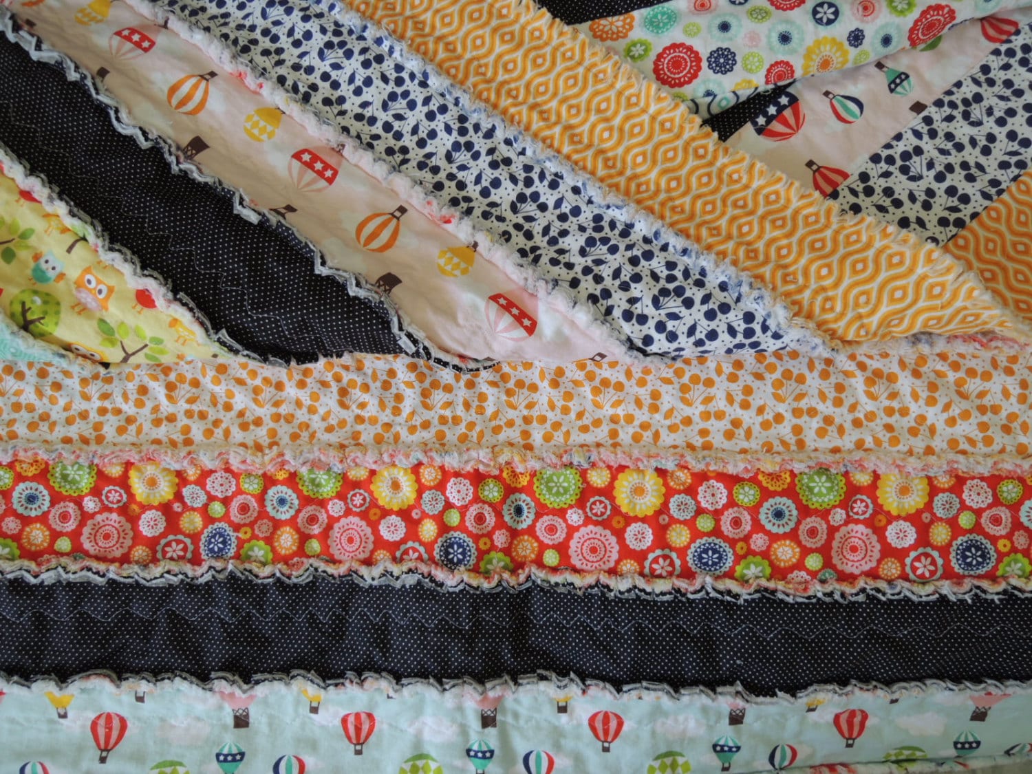 Lazy Days Jelly Roll, Rag Quilt Pattern Tutorial, Easy to Make - Etsy