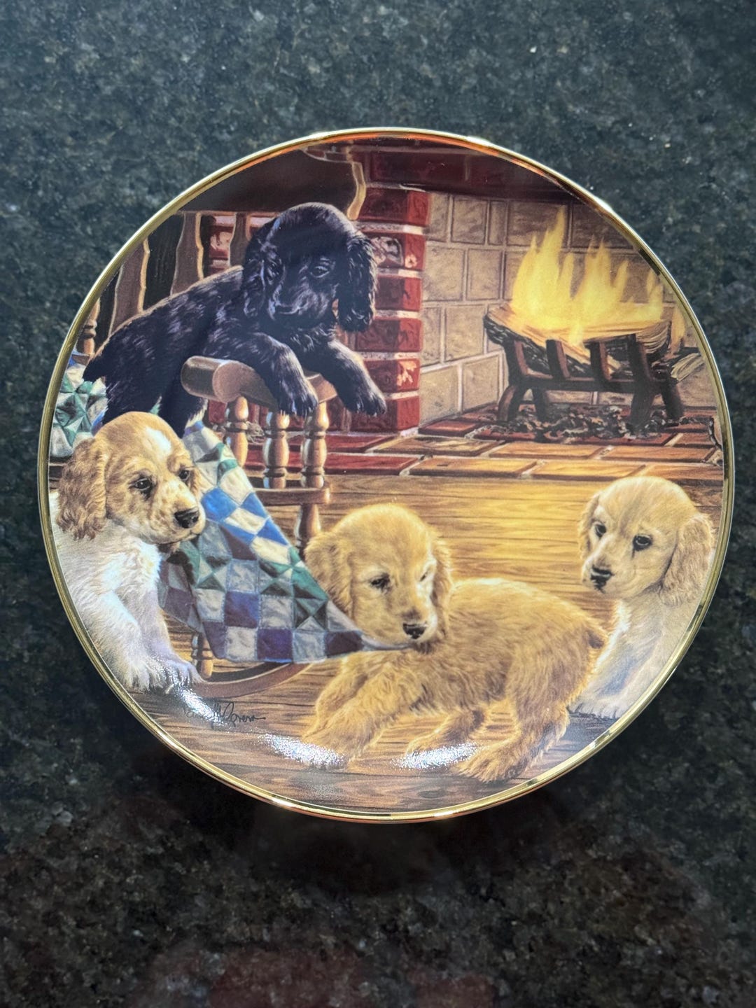 Jerry Gadamus Collectorp Plate “way Past Bedtime” Plate# F - Etsy