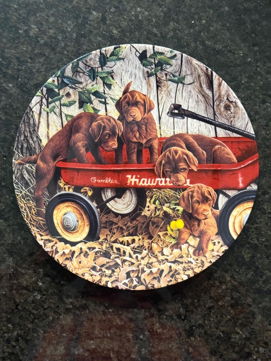 Jerry Gadamus Collector Plate “wagon Train” Plate# A - Etsy