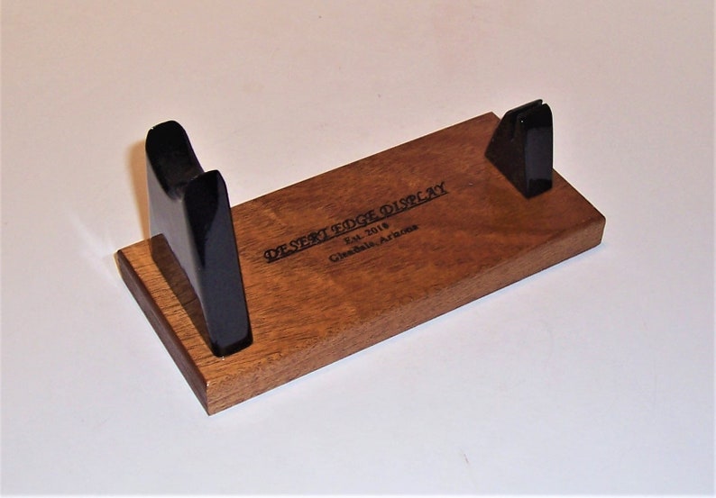 Large Fixed Blade Knife Display Stand Solid Clear Mahogany - Etsy