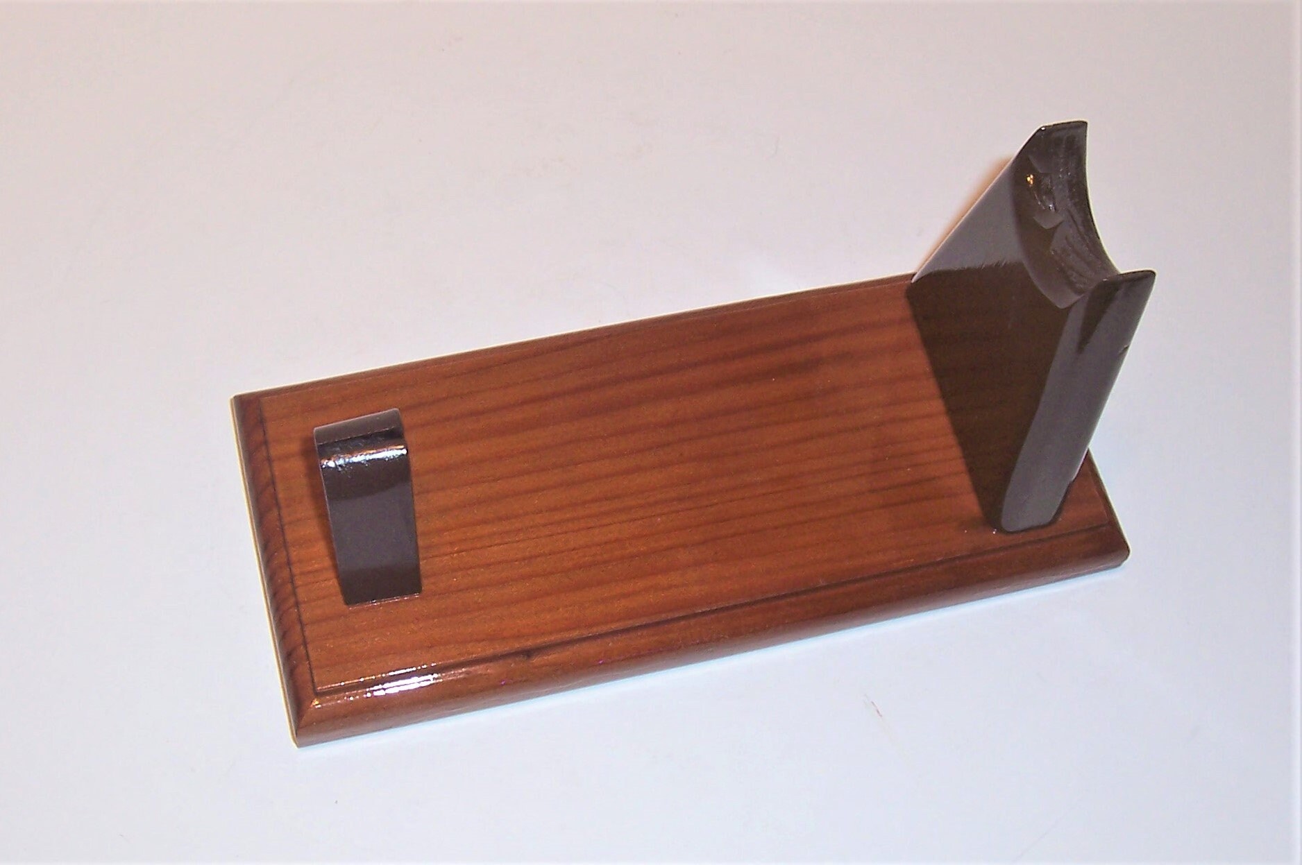 Large Fixed Blade Knife Display Stand Gloss Redwood Base | Etsy