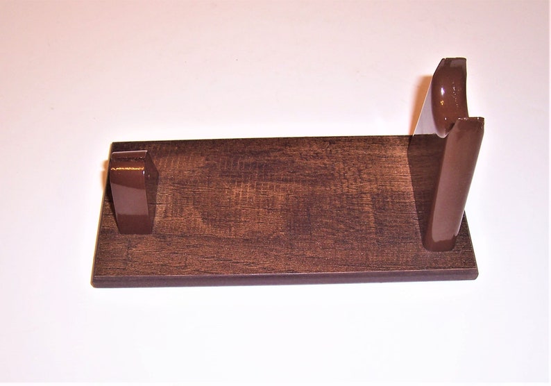 Large Fixed Blade Knife Display Stand Dark Brown Cross-cut - Etsy