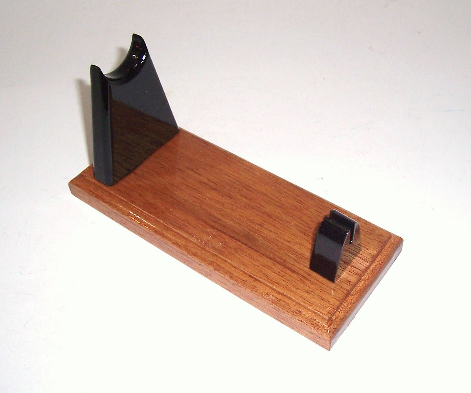Large Fixed Blade Knife Display Stand - Solid Mahogany Base, Gloss ...