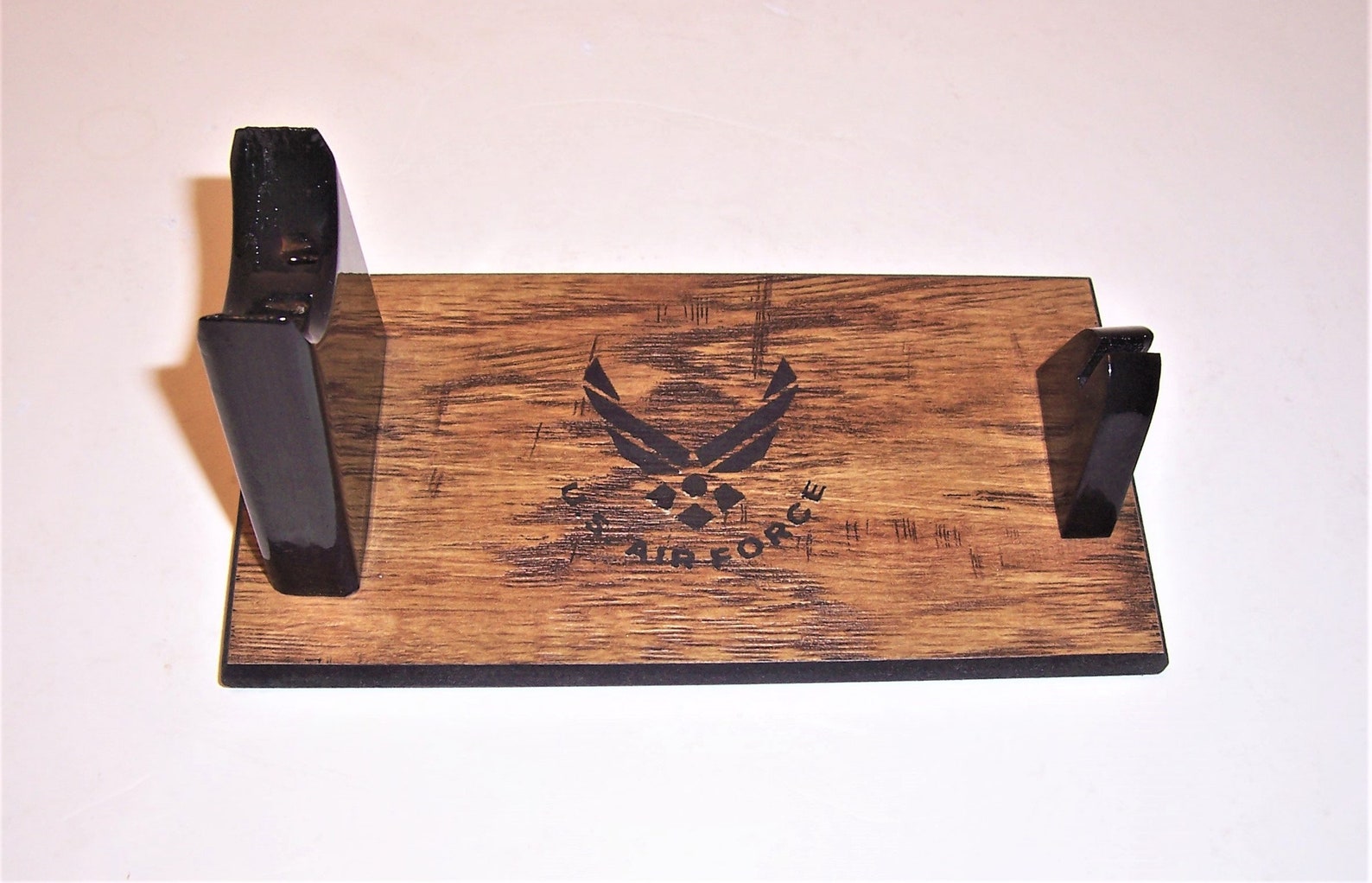 Large Fixed Blade Display Stand Cross-cut Pecan Melamine | Etsy