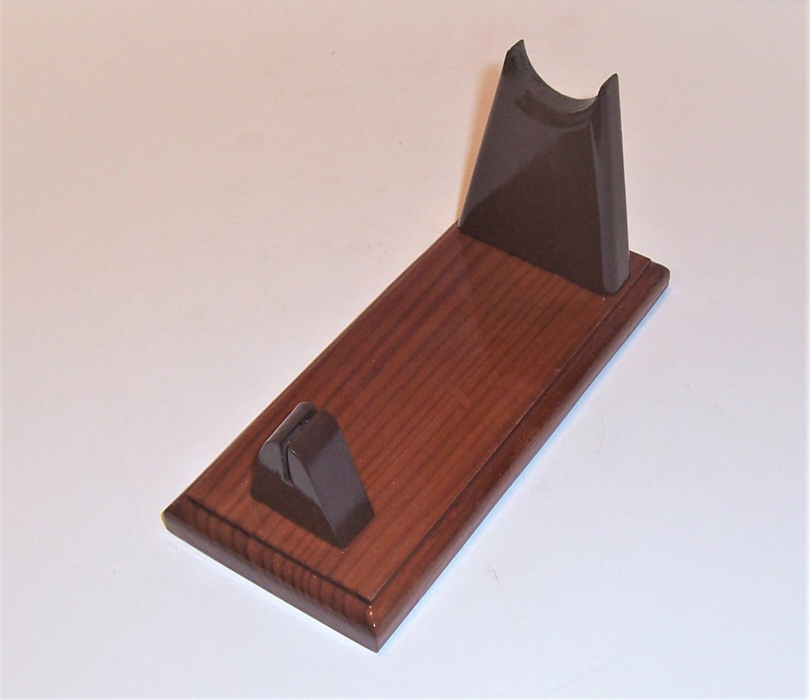 Large Fixed Blade Knife Display Stand Gloss Redwood Base | Etsy