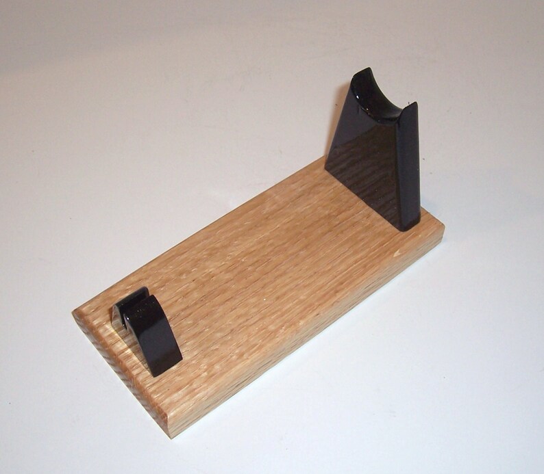 Large Fixed Blade Knife Display Stand Gloss Oak Base Gloss - Etsy