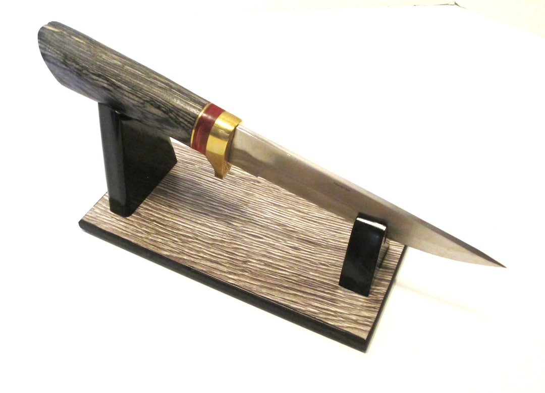 Large Fixed Blade Knife Display Stand - Satin "arctic Oak" Melamine ...